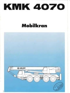Krupp KMK 4070 Specifications CraneMarket