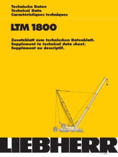 Liebherr LTM 1800 Specifications CraneMarket
