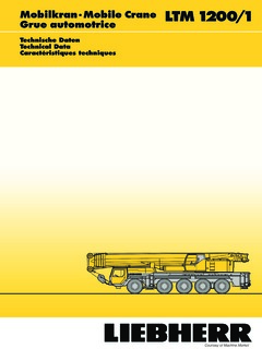 Liebherr LTM 1200 Series Specifications CraneMarket