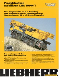 Liebherr LTM 1090 Series Specifications CraneMarket