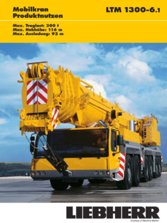 Liebherr LTM 1300 Series Specifications CraneMarket