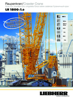 Liebherr LR 1800-1.0 Specifications CraneMarket