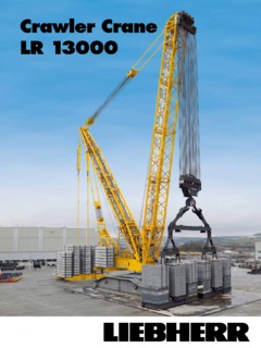 Crawler Cranes Liebherr LR 1300 Series Specifications CraneMarket
