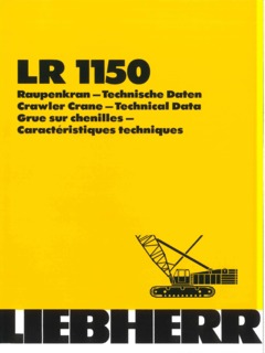 Liebherr LR 1150 Specifications CraneMarket