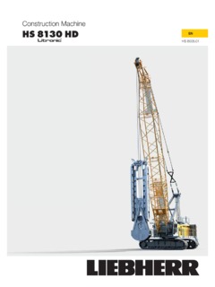 Liebherr HS 8130 HD Specifications CraneMarket