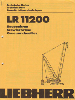 1200t Liebherr LR 11200 Crawler Crane For Sale Hoists & Material ...