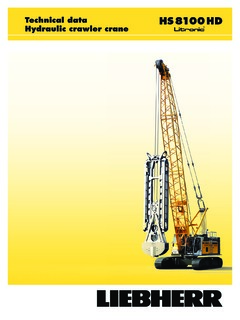 Liebherr HS 8100 HD Specifications CraneMarket