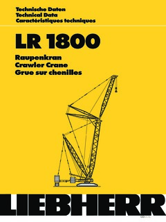 Liebherr LR 1800 Specifications CraneMarket