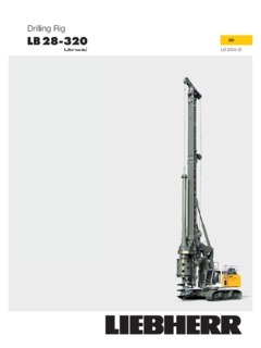 Drilling Rigs Liebherr LB 28-320 Specifications CraneMarket