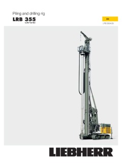 Liebherr LRB 355 Specifications CraneMarket