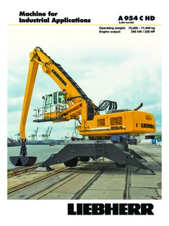 Liebherr A 954 C HD Litronic Specifications CraneMarket