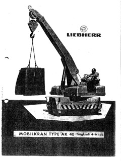Rough Terrain Cranes Liebherr AK 40 Specifications CraneMarket