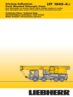 Liebherr LTF 1045-4.1 Specifications CraneMarket
