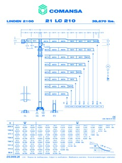 Comansa 21 LC 210 Specifications CraneMarket