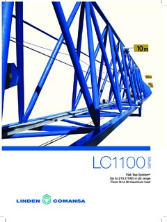Comansa 11 LC 160 8t Specifications CraneMarket