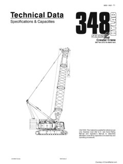 Link-Belt 348 Series 2 Specifications CraneMarket