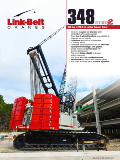 Link-Belt 348 Series 2 Specifications CraneMarket