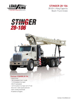 Boom Trucks Load King Specifications CraneMarket