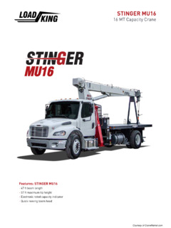 Boom Trucks Load King Specifications CraneMarket