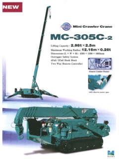 Maeda MC305C-2 Specifications CraneMarket