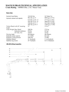 Articulating Knuckle Boom Cranes Magnum Specifications CraneMarket