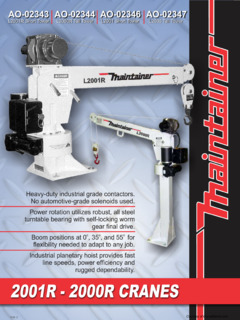 Maintainer Specifications CraneMarket