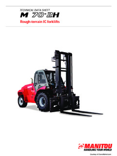Lift Truck Forklifts Manitou Specifications CraneMarket
