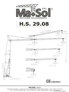 Self-Erecting Masol Specifications CraneMarket