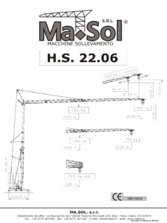 Masol Specifications CraneMarket
