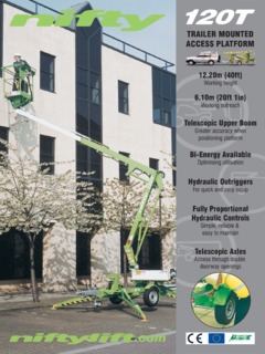 Niftylift Nifty 120T Specifications CraneMarket