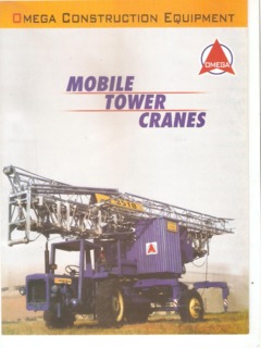 Tower Cranes Omega Construction Equipment PVT Specifications CraneMarket