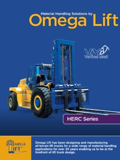 Forklifts Omega Lift Manufacturing Specifications CraneMarket
