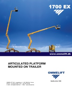 Boom Lifts-Articulating Omme Lift Specifications CraneMarket