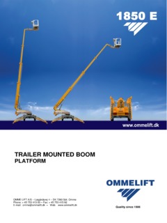 Omme Lift 1850 EB Specifications CraneMarket