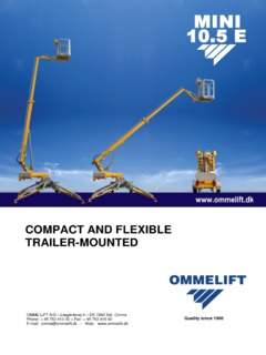 Omme Lift Mini 10.5 E Specifications CraneMarket