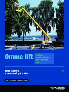 Omme Lift 1250 EZ Specifications CraneMarket