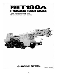 Truck Cranes P&H Kobelco Specifications CraneMarket