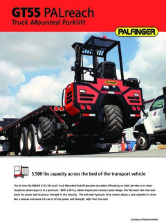 Palfinger GT55 Specifications CraneMarket