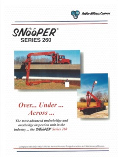 Bridge Inspection Access Platforms Paxton-Mitchell Snooper Series 260 ...