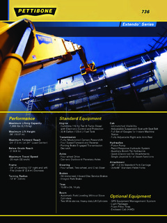 Telehandlers Pettibone Specifications CraneMarket