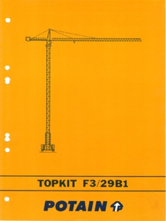 Hammerhead Potain TOPKIT F3/29B1 Specifications CraneMarket