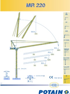 Tower Cranes Luffing Jib Potain Specifications CraneMarket