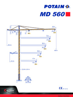 Tower Cranes Potain MD 560 Specifications CraneMarket