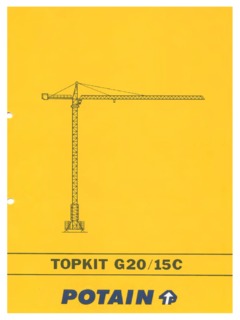 Tower Cranes Potain TOPKIT G20/15C Specifications CraneMarket