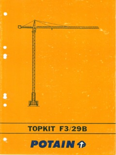 Potain TOPKIT F3/29B Specifications CraneMarket