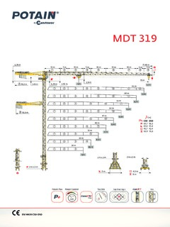 Potain MDT 319 Specifications CraneMarket