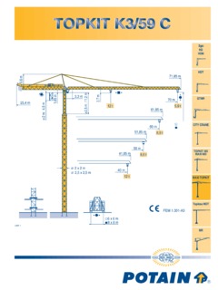 Tower Cranes Hammerhead Potain Specifications CraneMarket