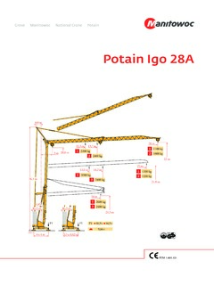 Cranes Hoists & Material Handlers Potain Igo 28 A Specifications ...