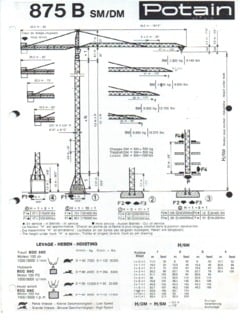 Potain Specifications CraneMarket