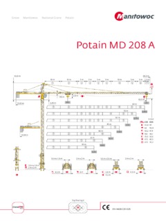 Potain MD 208 A Specifications CraneMarket